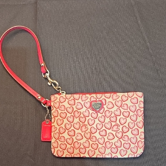 Coach | Bags | Coach Heart Wristlet | Poshmark